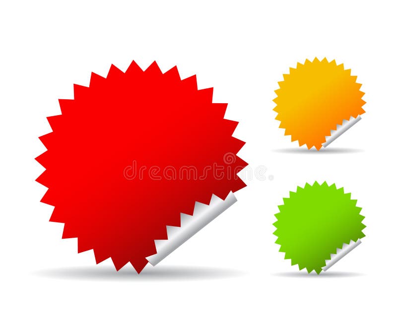 Round yellow sticker stock vector. Illustration of banner - 80229666