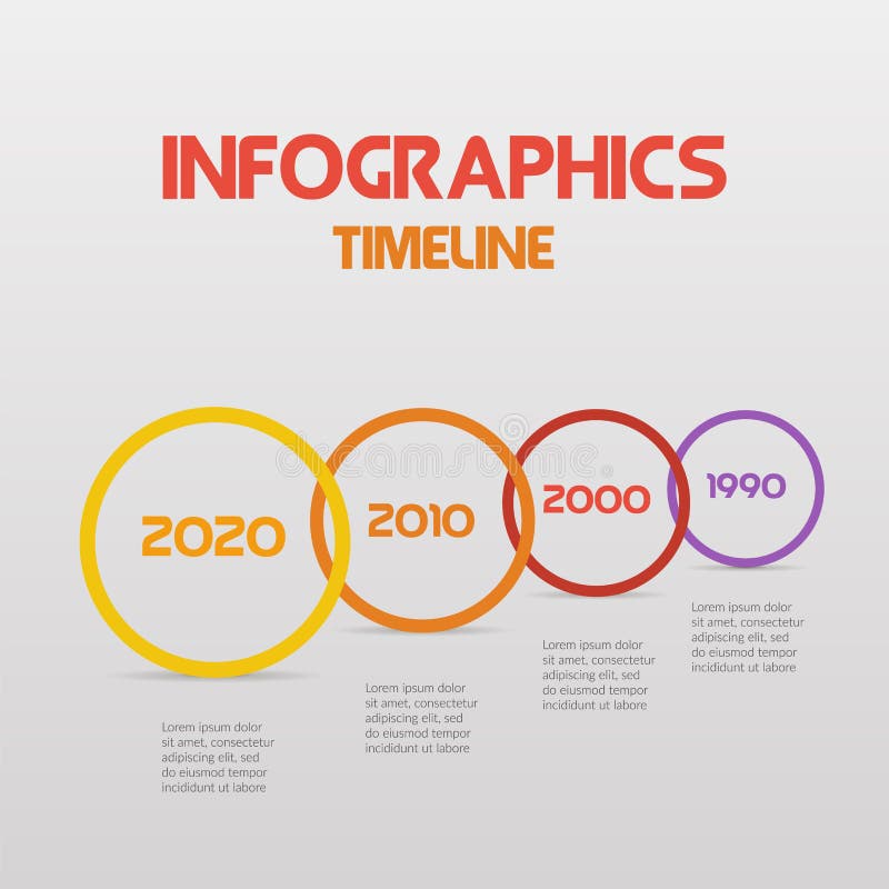 Round Steps Timeline Circle Infographics - Can Illustrate a Strategy ...