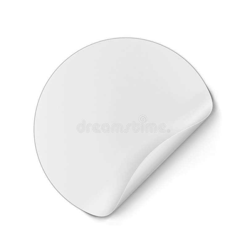 Round sticker stock illustration. Illustration of mock - 117673381