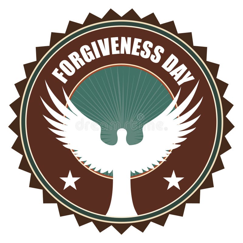 Sticker for Forgiveness Day Stock Vector - Illustration of vector ...