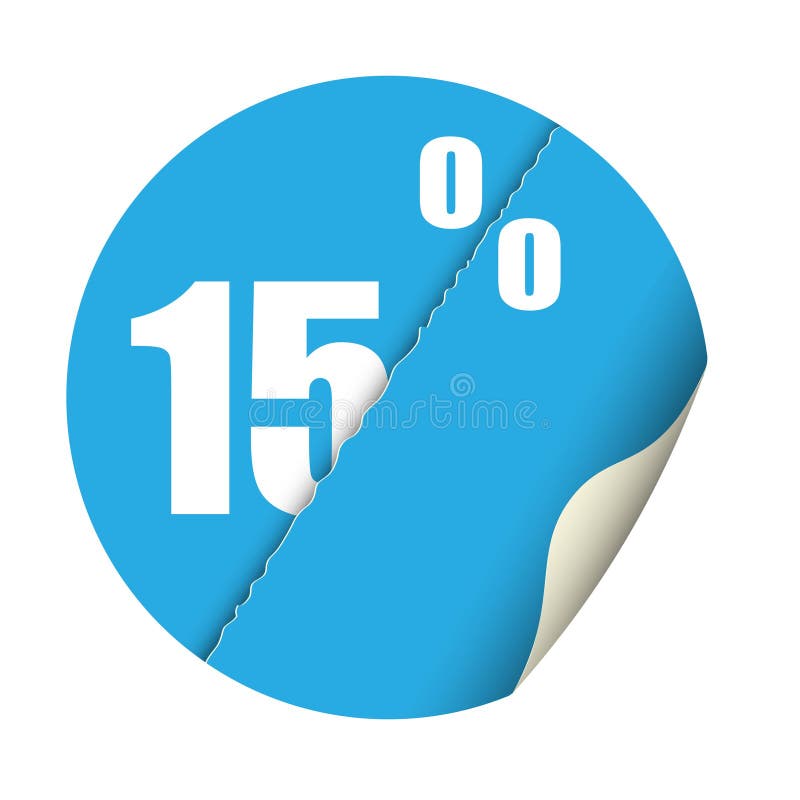 Round Sticker Percent Discount. Modern Vector Stock Vector ...