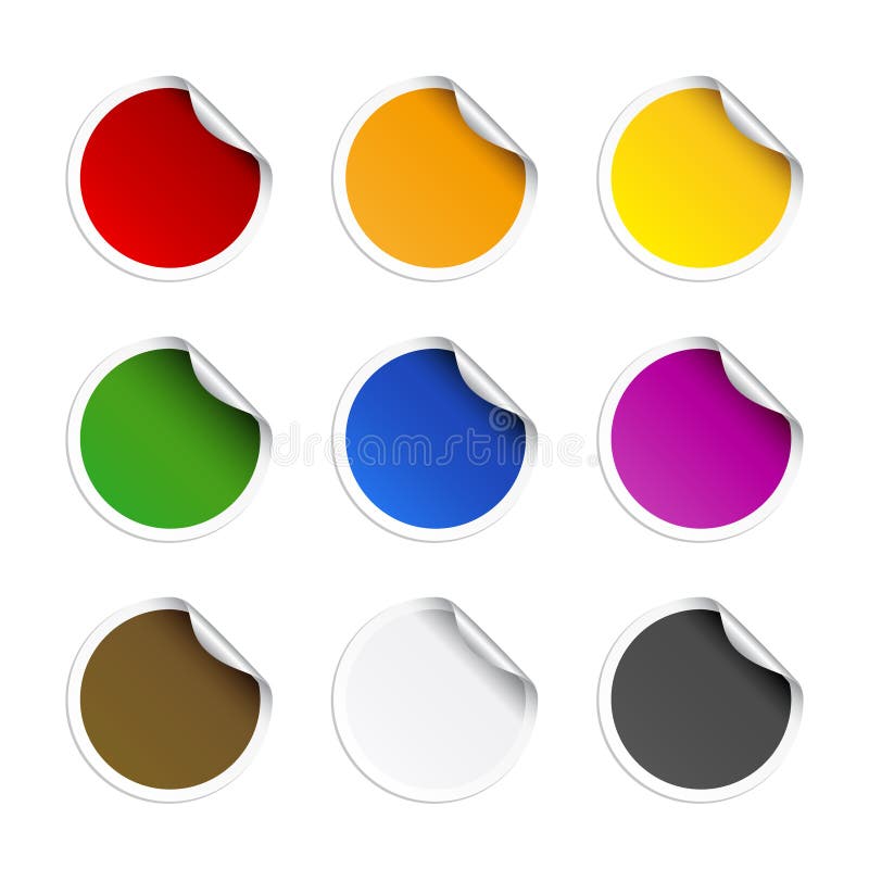 Stickers Round Stock Illustrations – 21,253 Stickers Round Stock ...