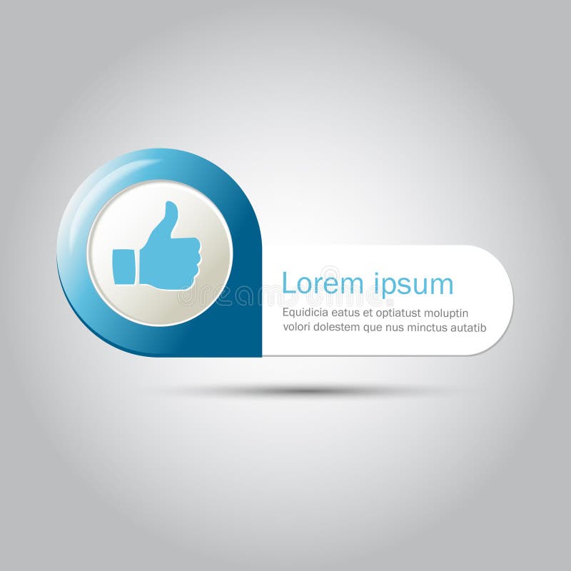 Round stickers with like stock vector. Illustration of message - 27708555