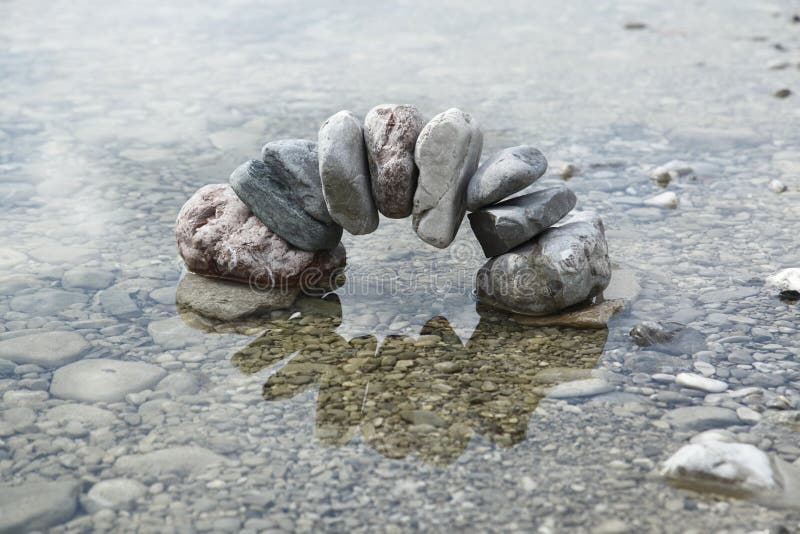 Round stone bow stock photo. Image of massage, background - 32534116