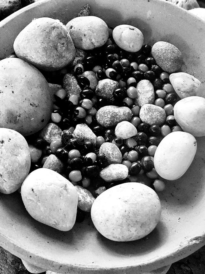 Round Stone Decoration Beautiful Home Stock Image - Image of round ...