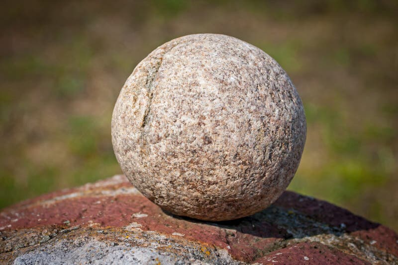Round stone stock photo. Image of round, rock, ball, color - 75890662