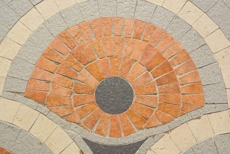 Round Stone Pavement Pattern Stock Image - Image of cobble, mosaic ...