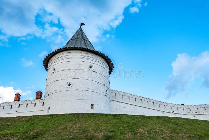 The round stone tower stock photo. Image of kazan, round - 74658466
