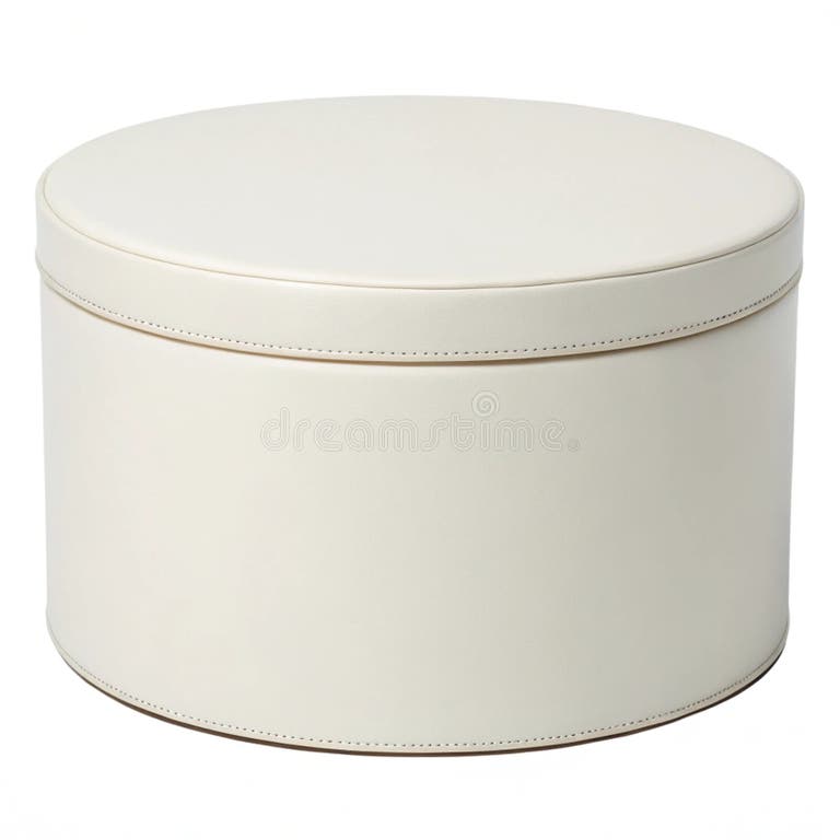 Round Storage Box Isolated on Transparent Background Stock Illustration ...