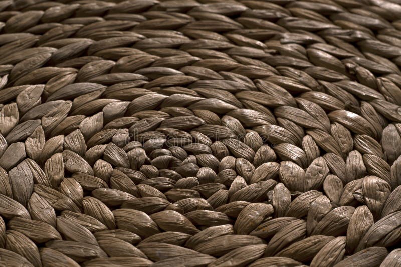 Round straw mat texture. stock image. Image of pattern - 115282051