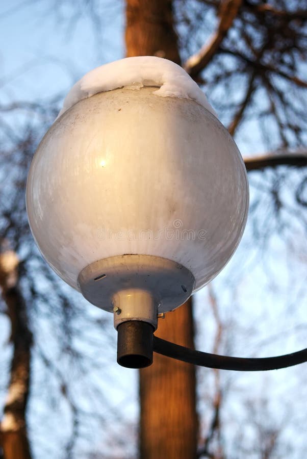 Round Street Lamp in the Park during the Day Stock Photo - Image of ...