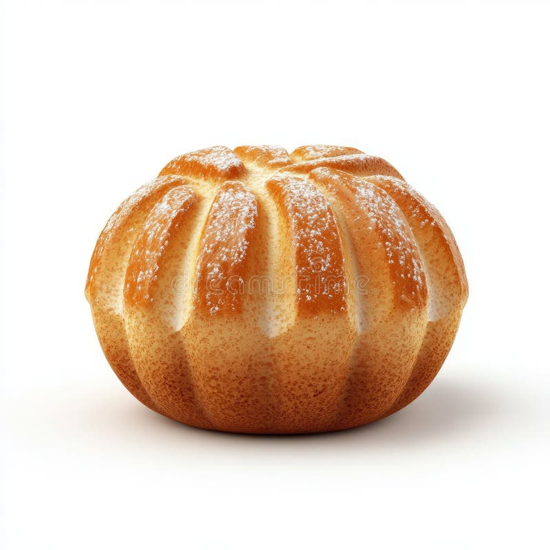 Golden Crusty Round Bread Loaf, Perfect for Baking Photography Stock ...