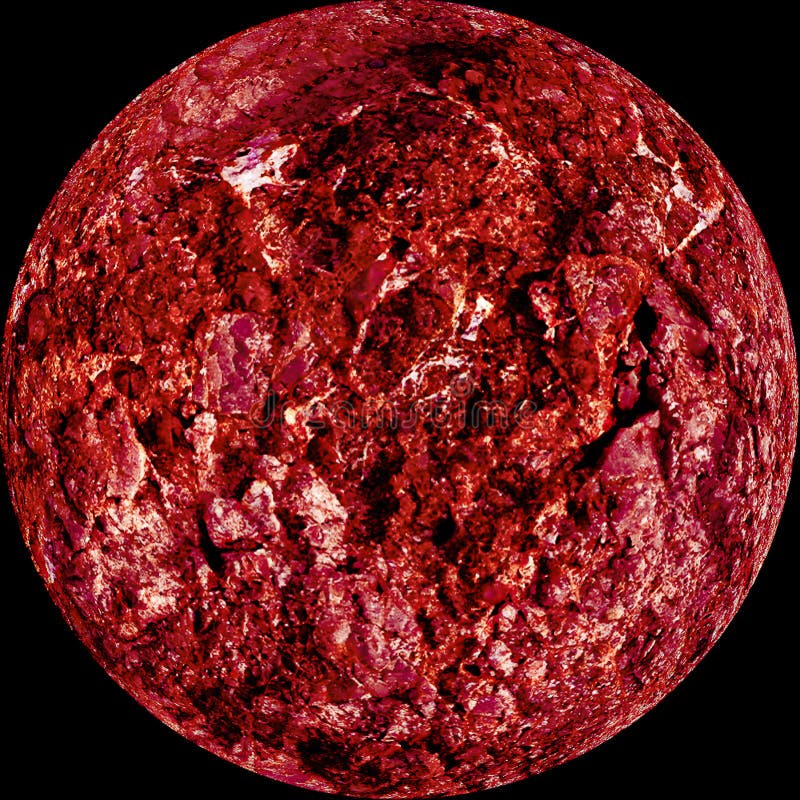 The Round Surface Texture of the Red Planet Mars. Desert in Infrared ...