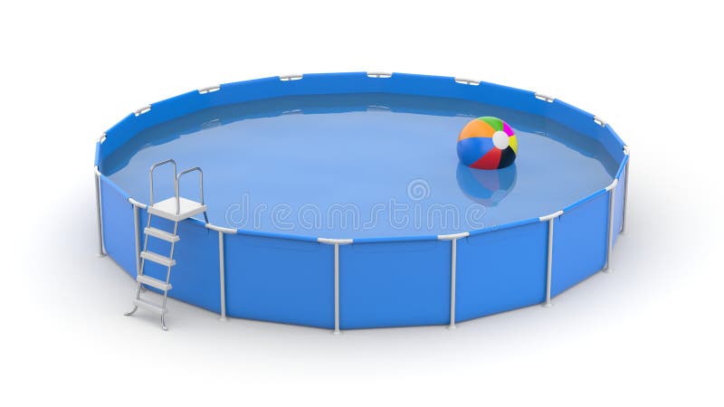 Round Swimming Pool stock vector. Illustration of water - 282864286