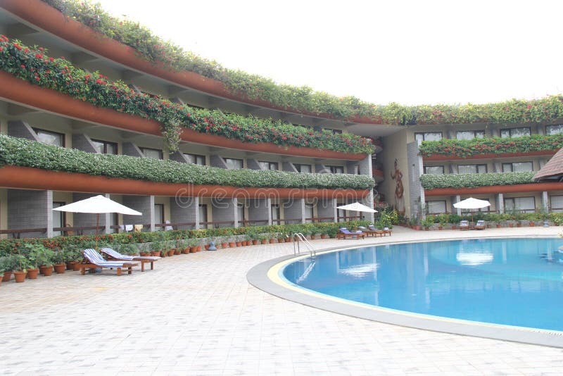 Swimming Pool Round Architecture Stock Image - Image of floor, ripple ...