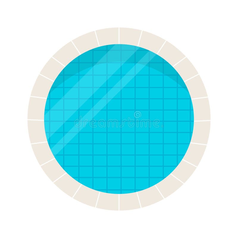 Round Swimming Pool stock vector. Illustration of water - 282864286