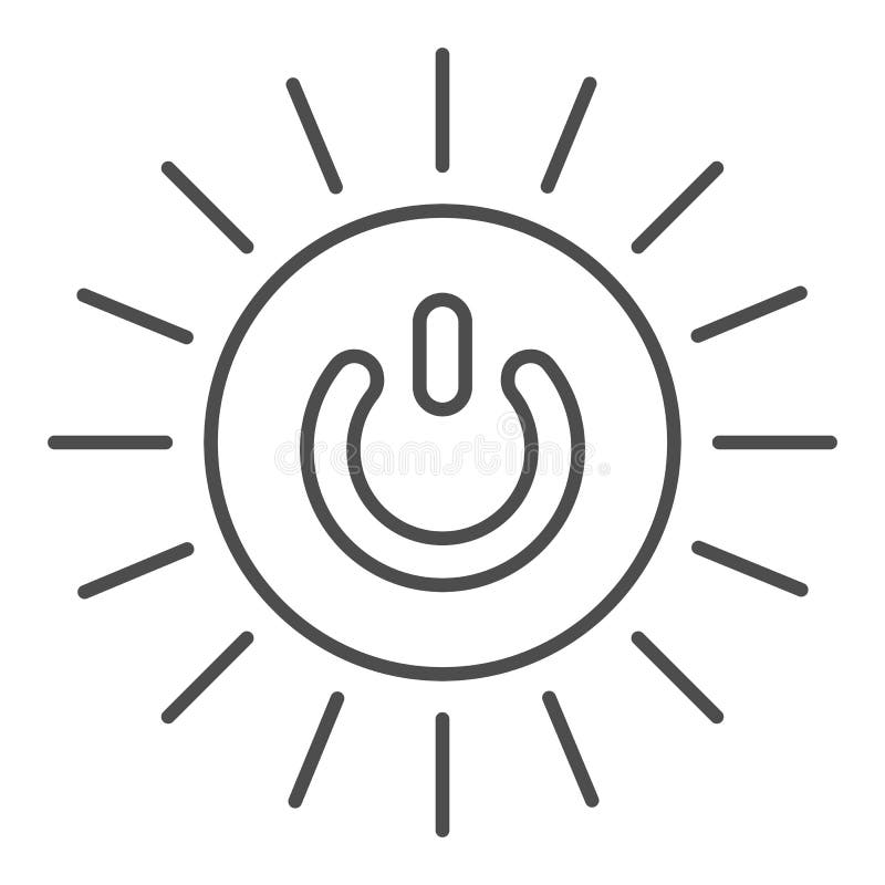 Light Switch Line Icon. Electricity Toggle Vector Illustration Isolated ...