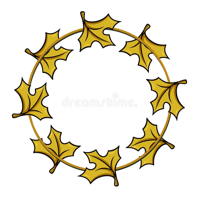 Round Symmetrical Frame, Bright Autumn Maple Leaves, Leaf Fall, Copy ...