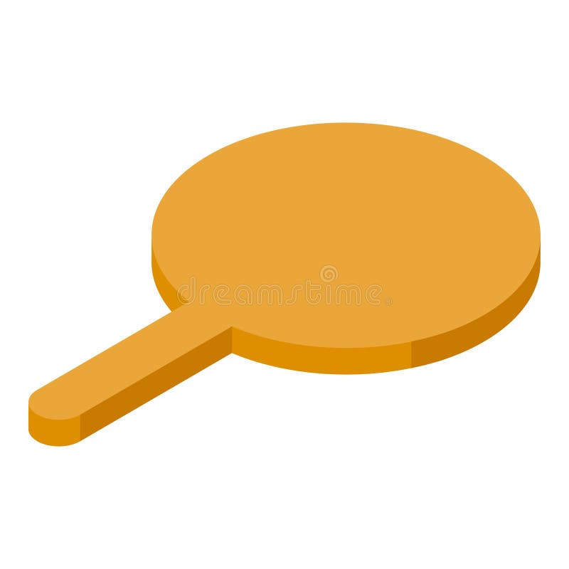 Round Table Board Icon Isometric Vector. Restaurant Cooking Stock ...