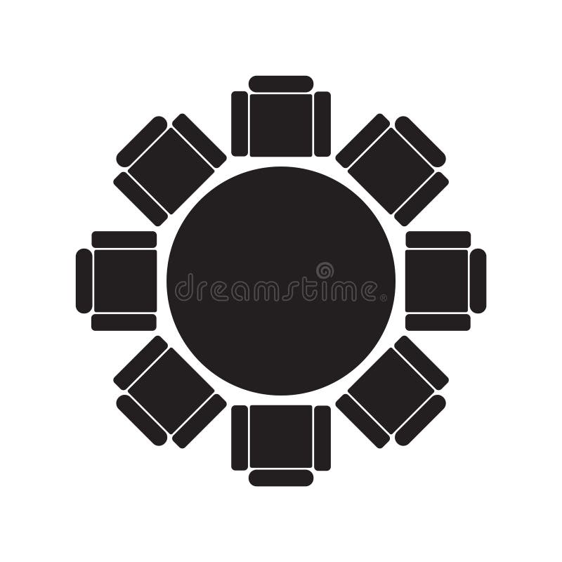 Table and chairs icon- stock vector. Illustration of decor - 108989300 Table and chairs icon- stock vector. Illustration of decor - 108989300