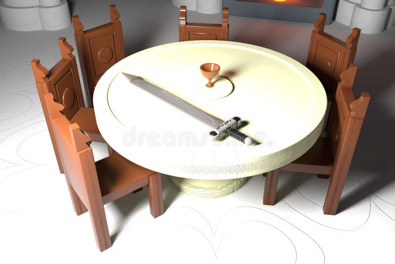 King Arthur Round Table Stock Illustrations – 55 King Arthur Round ...