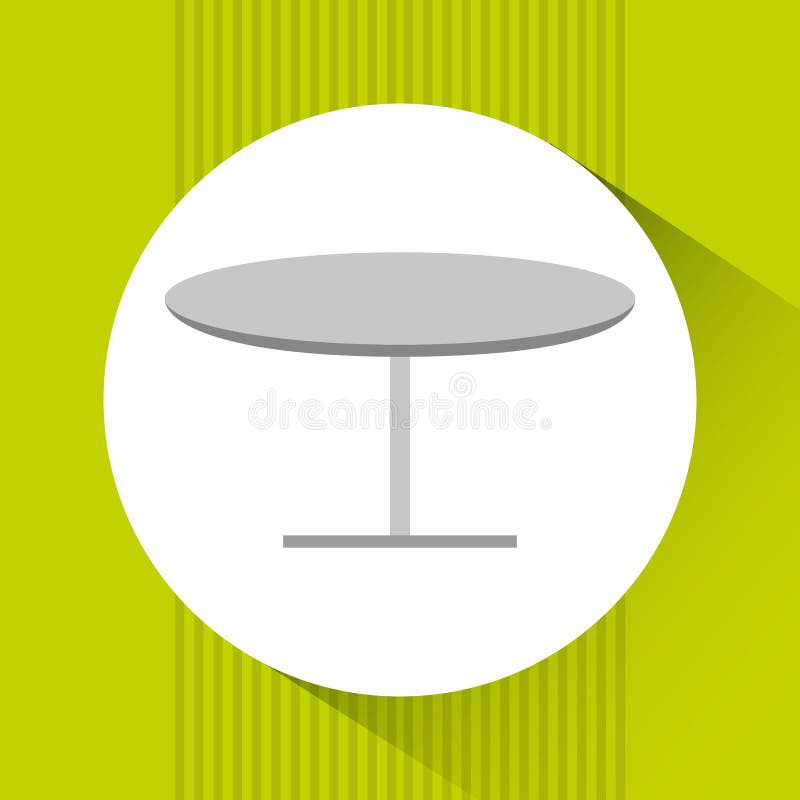 Round table design stock illustration. Illustration of silhouette ...