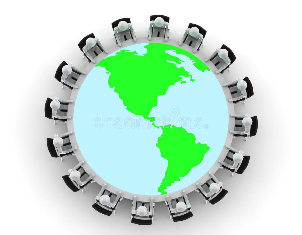 Men Round Table Discussion Stock Illustrations – 262 Men Round Table ...