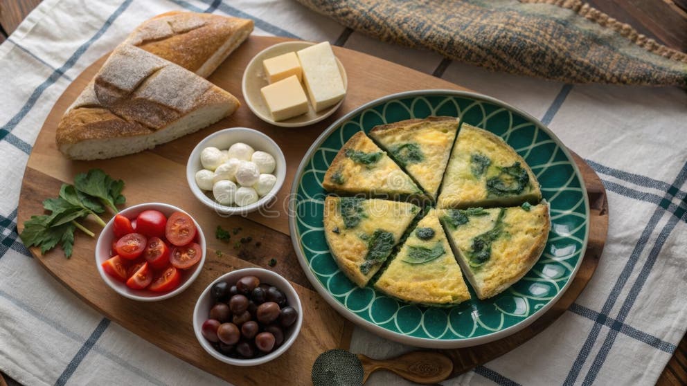 A Round Table Features a Rustic Cloth with a Patchwork Design. at the ...