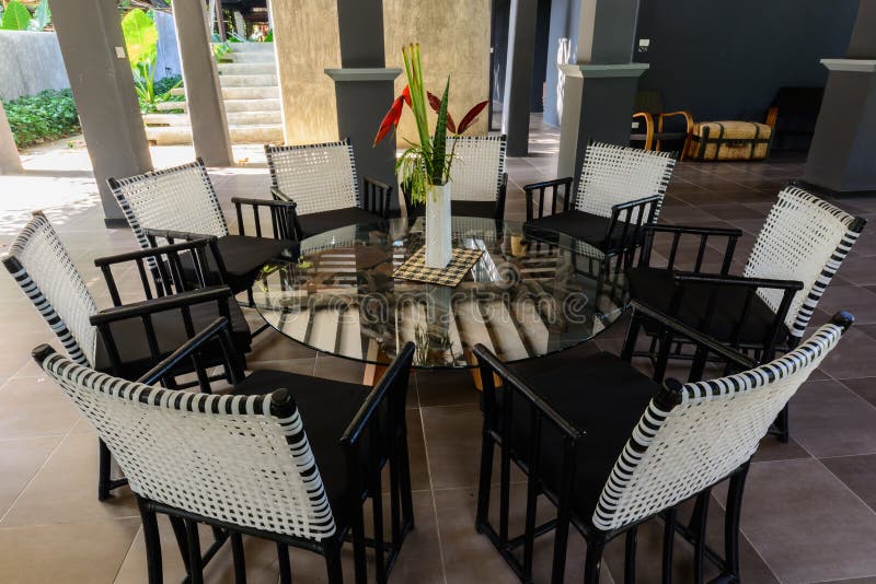 A round table stock photo. Image of objects, people, speech - 36544598