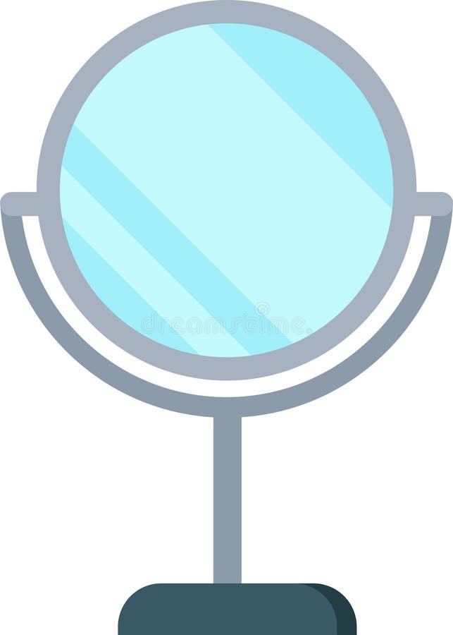 Round Table Mirror stock vector. Illustration of mirror - 346785050