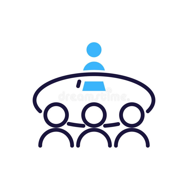 Meeting, Discussion, Conversation Icon Stock Vector - Illustration of ...
