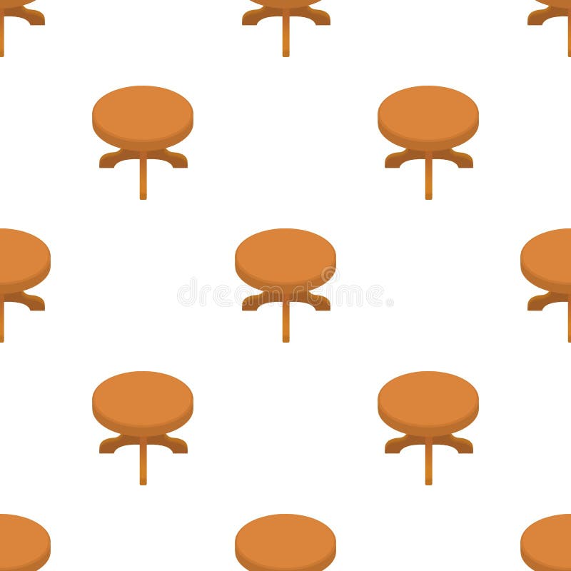 Round Table Pattern Seamless Vector Stock Vector - Illustration of ...