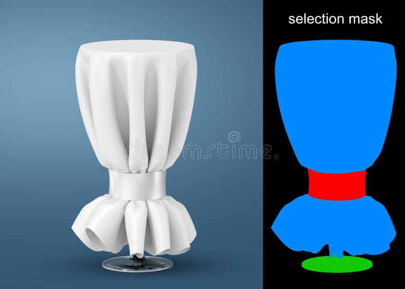 Round Tables with White Tablecloth Mockup Stock Illustration ...