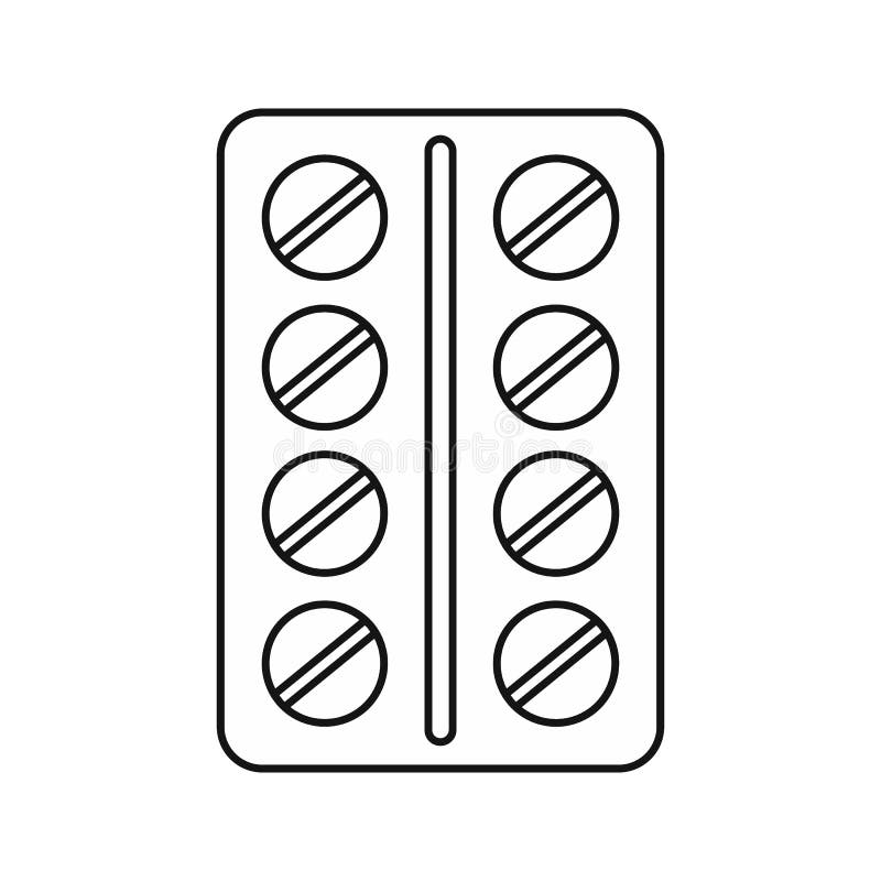 Pill Outline Icon Stock Illustrations – 24,988 Pill Outline Icon Stock ...