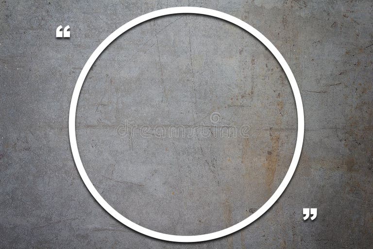 Round Text Box and Quotation Mark Stock Photo - Image of modern ...