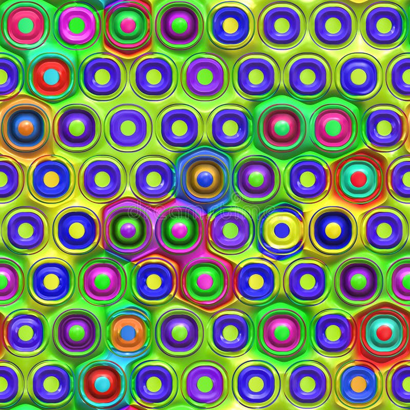 Round Tiles Seamless Generated Texture Stock Illustration ...