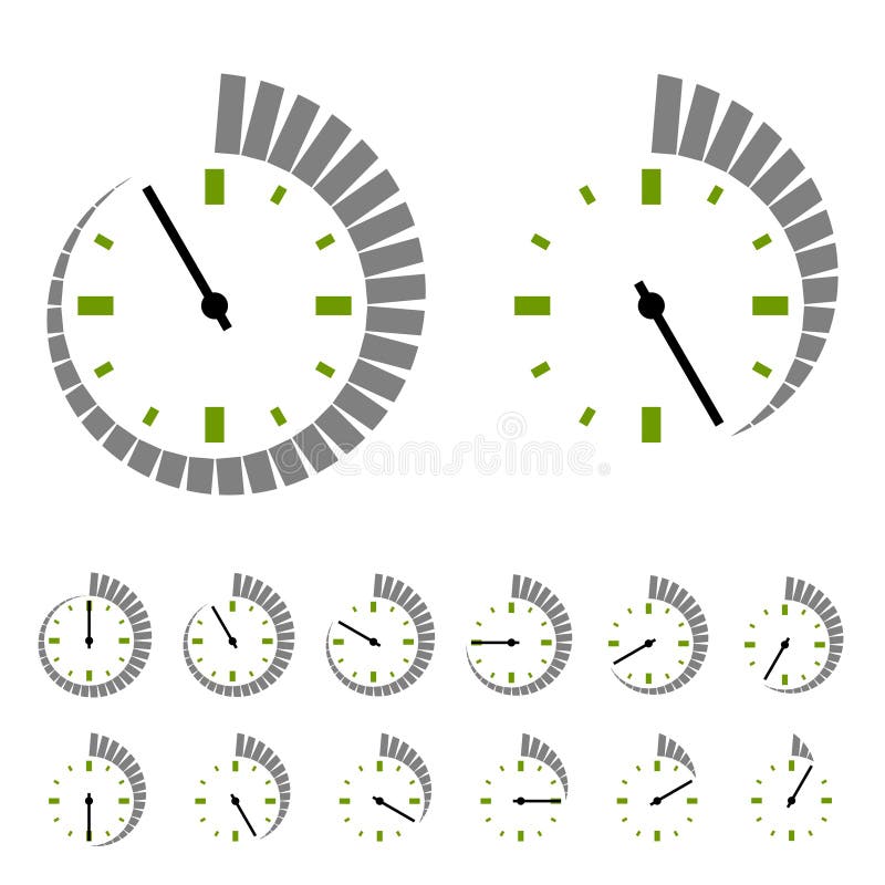 Round timer symbols stock vector. Illustration of info - 27454065