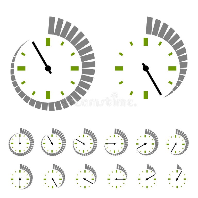 Round timer symbols stock vector. Illustration of info - 27454065