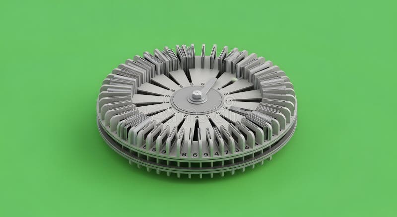 Round Timing Device with Numbers and Movable Indicators on Green ...