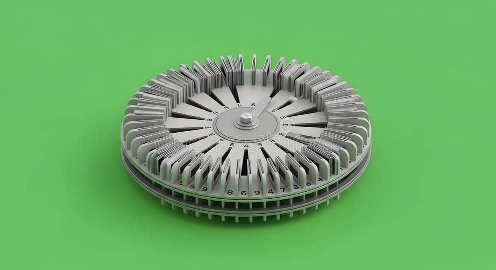 Round Timing Device with Numbers and Movable Indicators on Green ...