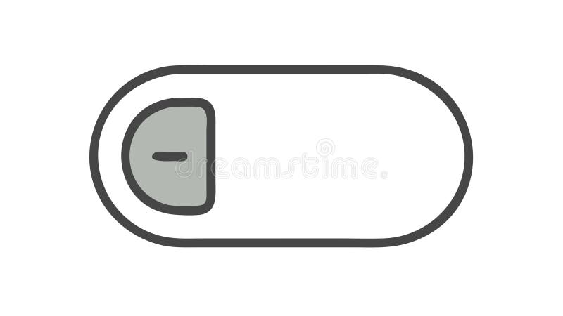 Round Toggle Switch Control Button UI Element Icon , Vector Design Generative AI Stock Vector ...