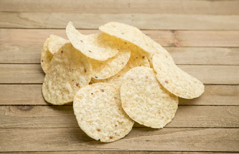 Round Tortilla Chips stock photo. Image of meal, salt - 119655346