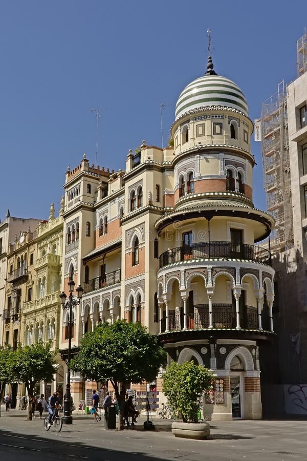 Edificio La Adriatica in Eclectic Architecture Style in Seville, Spain ...