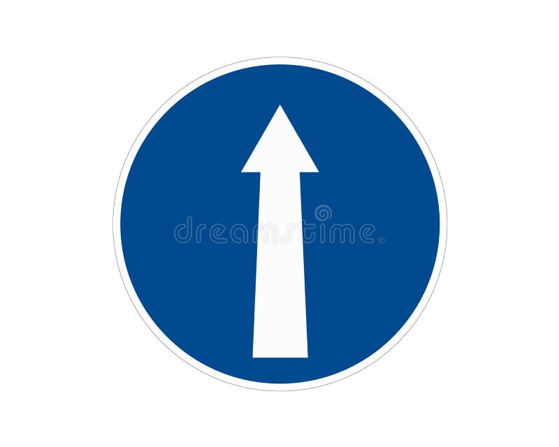 Round Traffic Sign. Vector Illustration Stock Vector - Illustration of ...