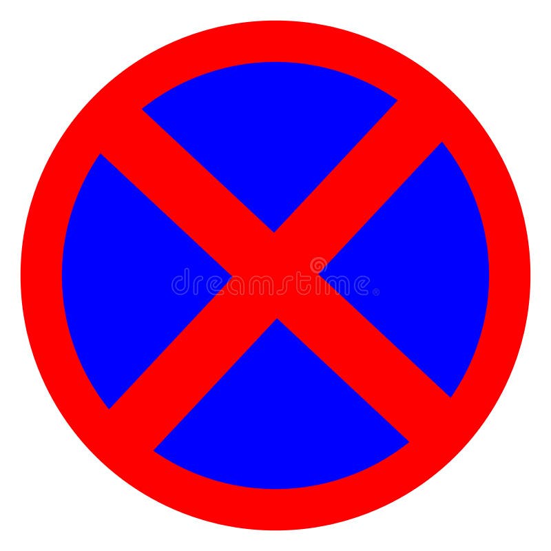 Traffic Sign, No Stop and Parking Stock Vector - Illustration of ...