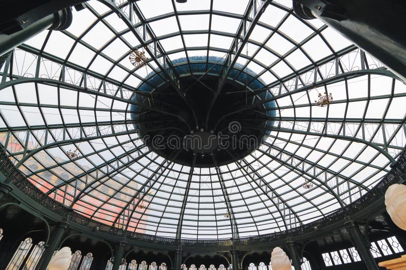 Round Transparent Ceiling with Windows Roof of Palace Editorial ...