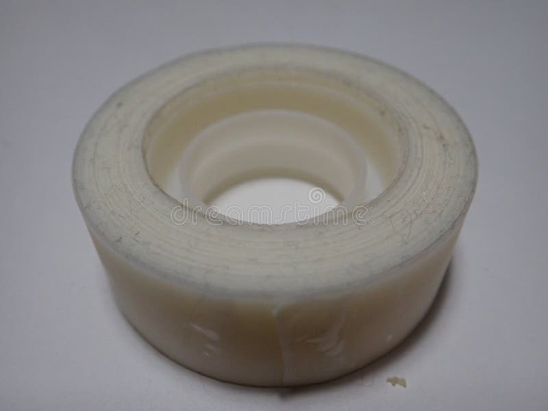 Round Transparent Tape for the Office Stock Image - Image of packaging ...