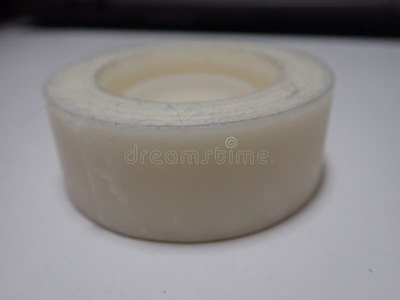Round Transparent Tape for the Office Stock Image - Image of masking ...