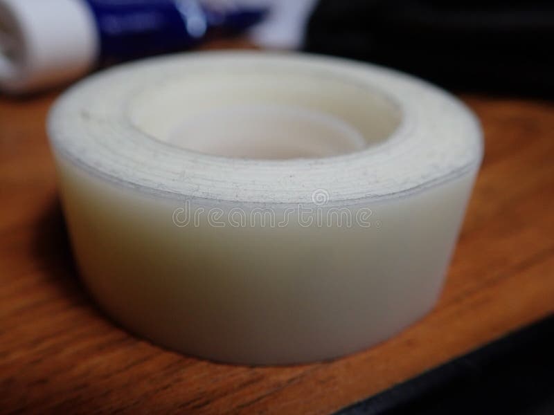 Round Transparent Tape for the Office Stock Photo - Image of object ...