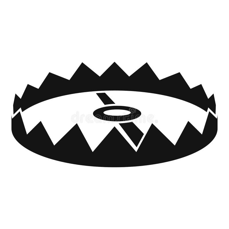 Round Trap Icon, Simple Style Stock Vector - Illustration of isolated ...